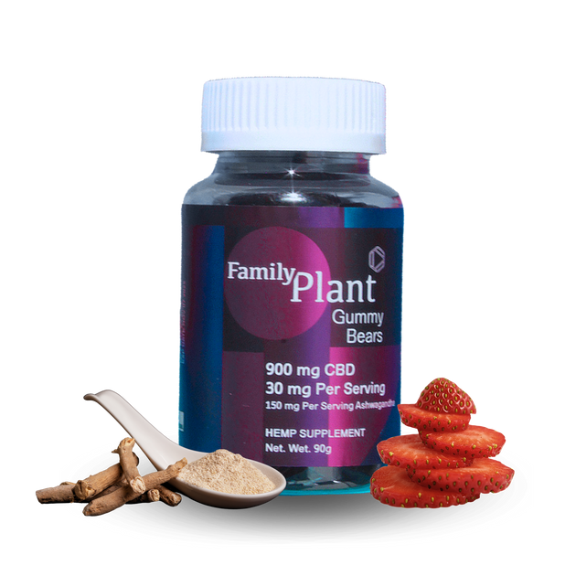 Gummy Bears CBD Nanotechnology con Ashwagandha sabor Fresa | Family Cbd ...